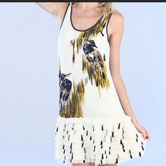 French Connection | Dresses | French Connection 92s Drop Waist Sequin ...